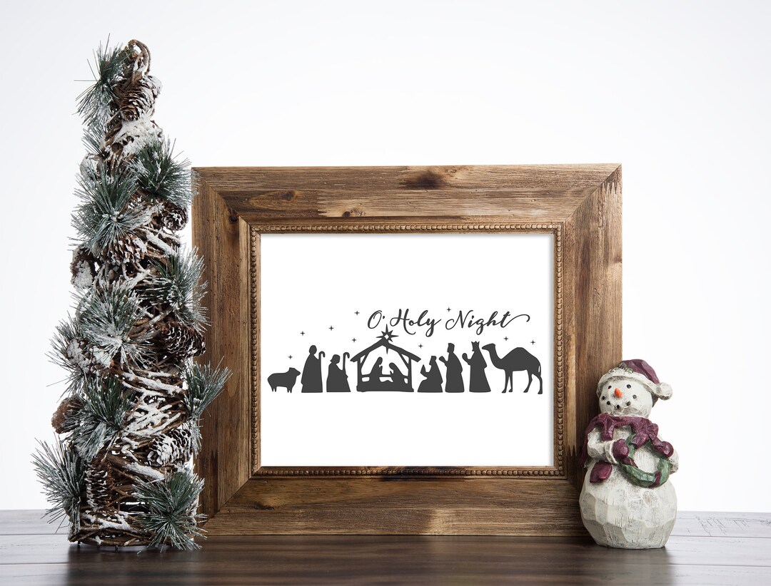 Christmas Nativity O Holy Night Digital Art Print Decor - Etsy