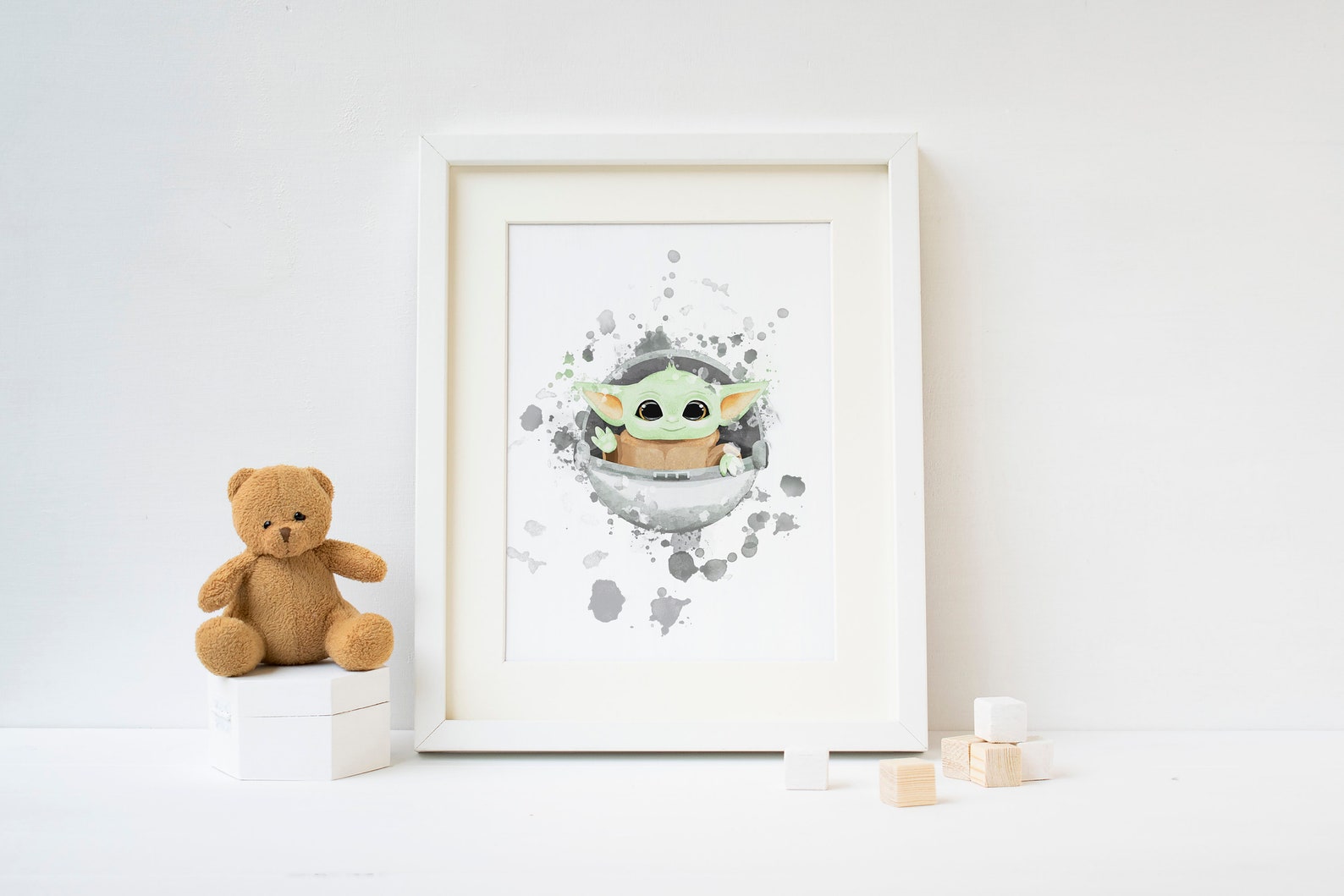 Star Wars Baby Yoda Grogu Nursery Kids Room Decor Art Digital - Etsy