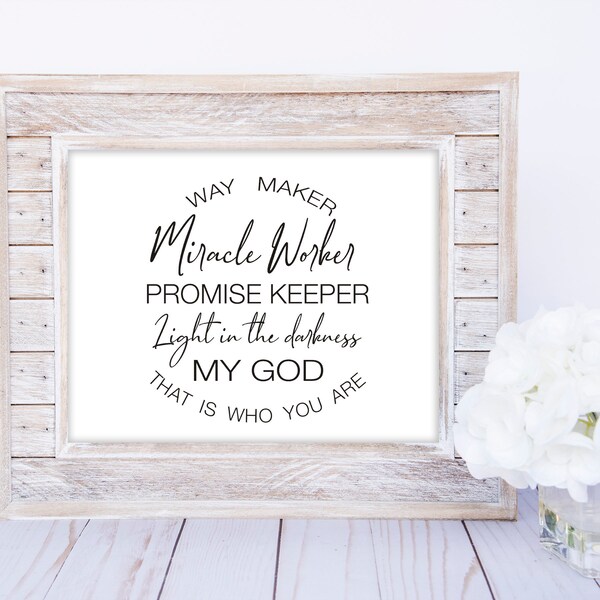 Waymaker Wall Art - Etsy