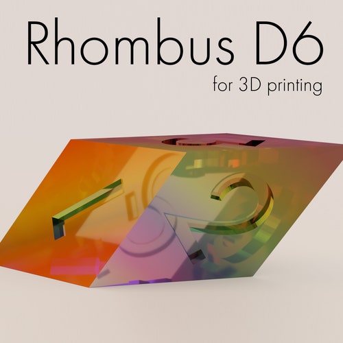 Blank Sharp-edged Dice STL Files for 3D Printing - Etsy