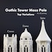 Gothic Tower Stackable Moss Pole Stls for 3D Printing, Plant Totem ...