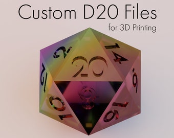 D20 Stl File - Etsy