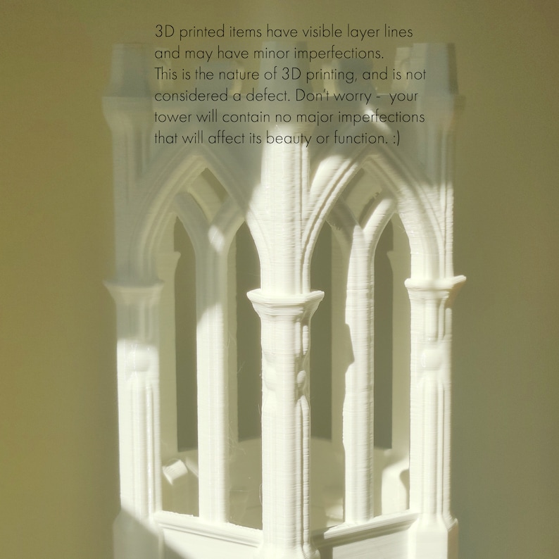 Gothic Tower Stackable Moss Pole Plant Totem 3D Printed - Etsy