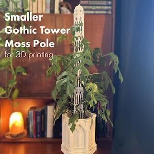 Smaller Gothic Tower Stackable Moss Pole Stls for 3D Printing ...