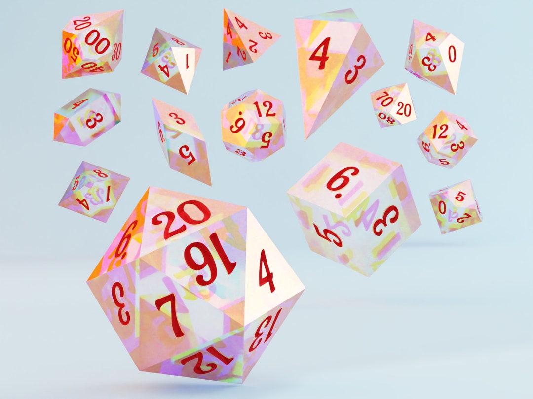 Ready-to-print Sharp-edged Dice Set for 3D Printing (average/normal ...