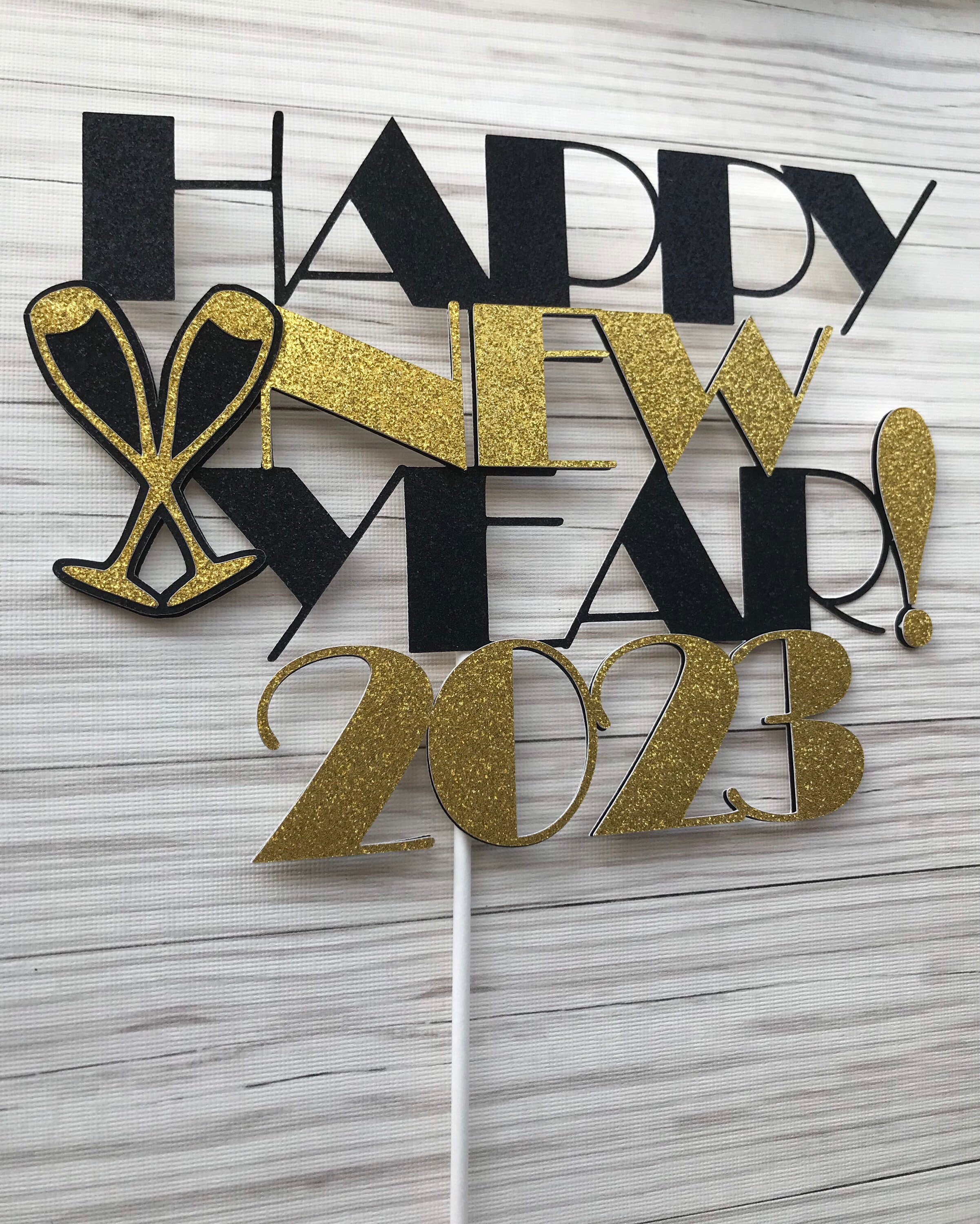 New Years Cupcake Toppers/new Years Eve/new Years Party - Etsy