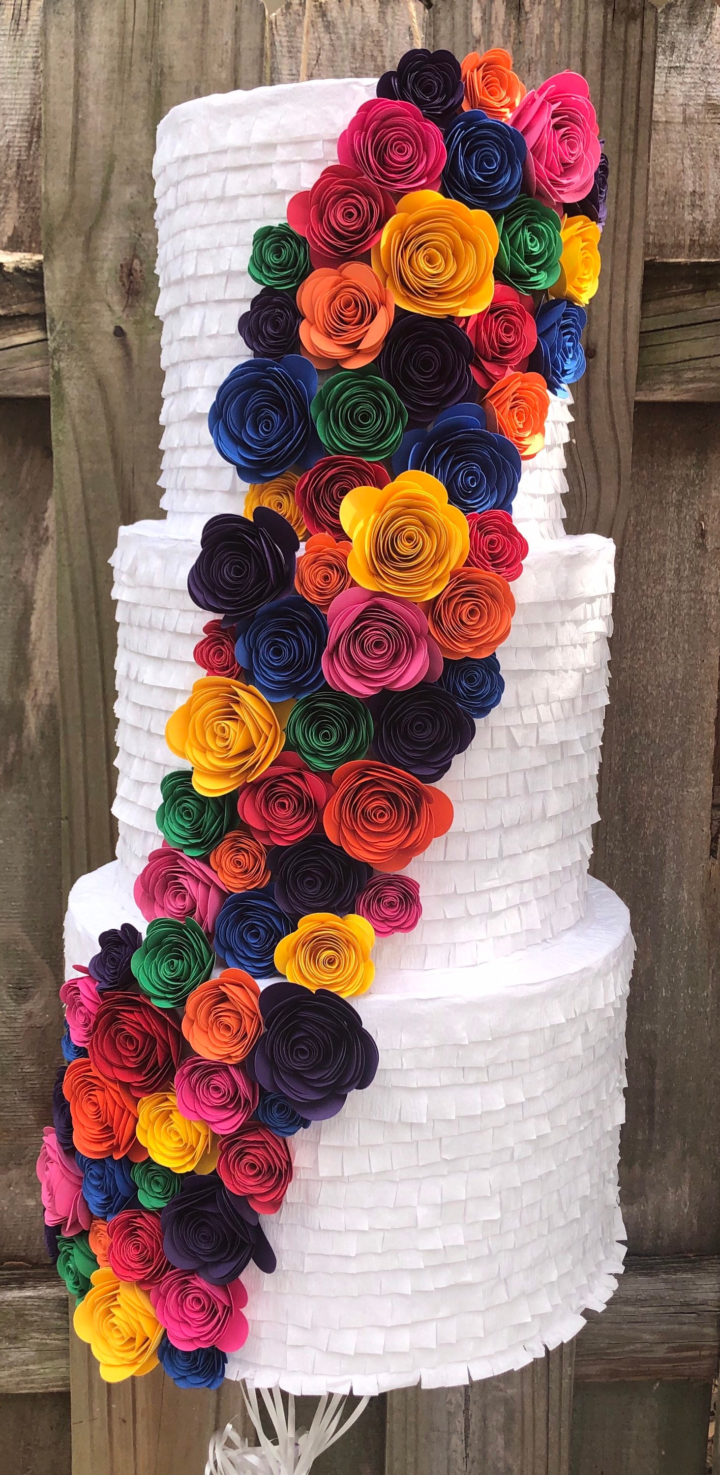 Floral Cake Piñata: Life Size Faux Party Decor - Etsy