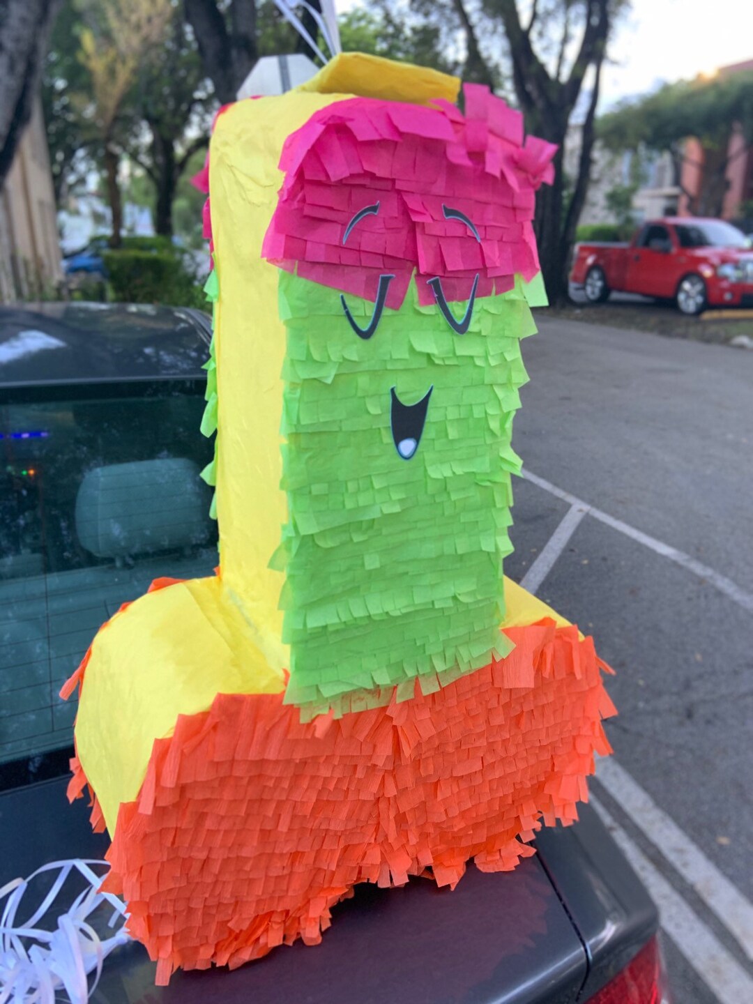 Neon Bachelorette Party Penis Piñata, Glow in the Dark, Hens ...