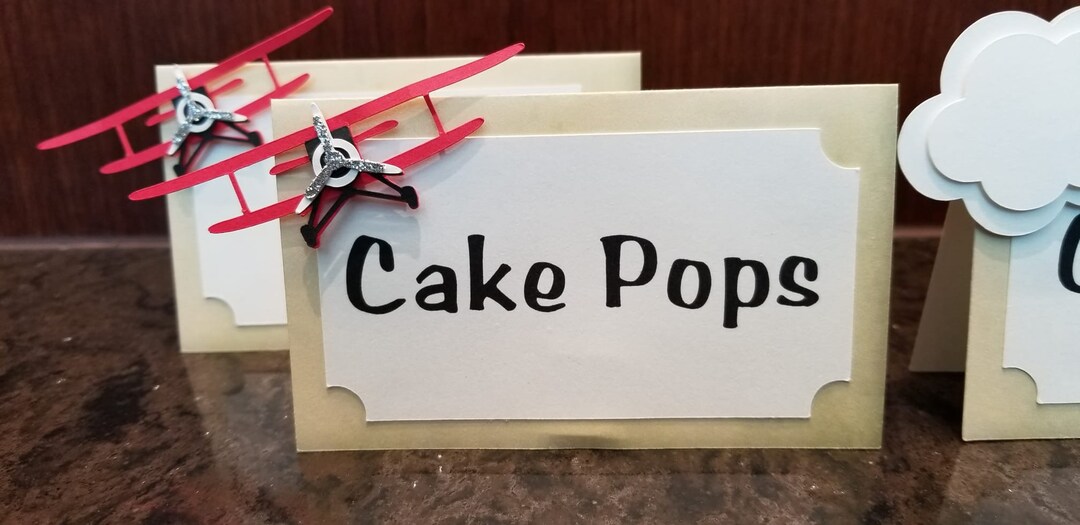 Aviation Theme Cards/plane Name Placement Cards/cloud Name Placement ...