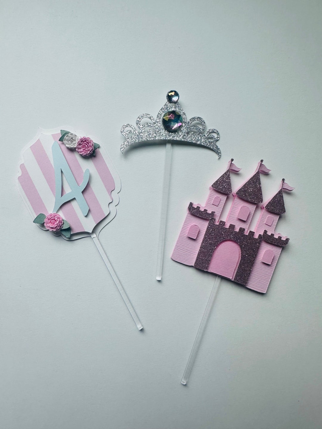 Princess Cupcake Toppers/ Royal Cupcake Toppers/princess Crown Cupcake ...
