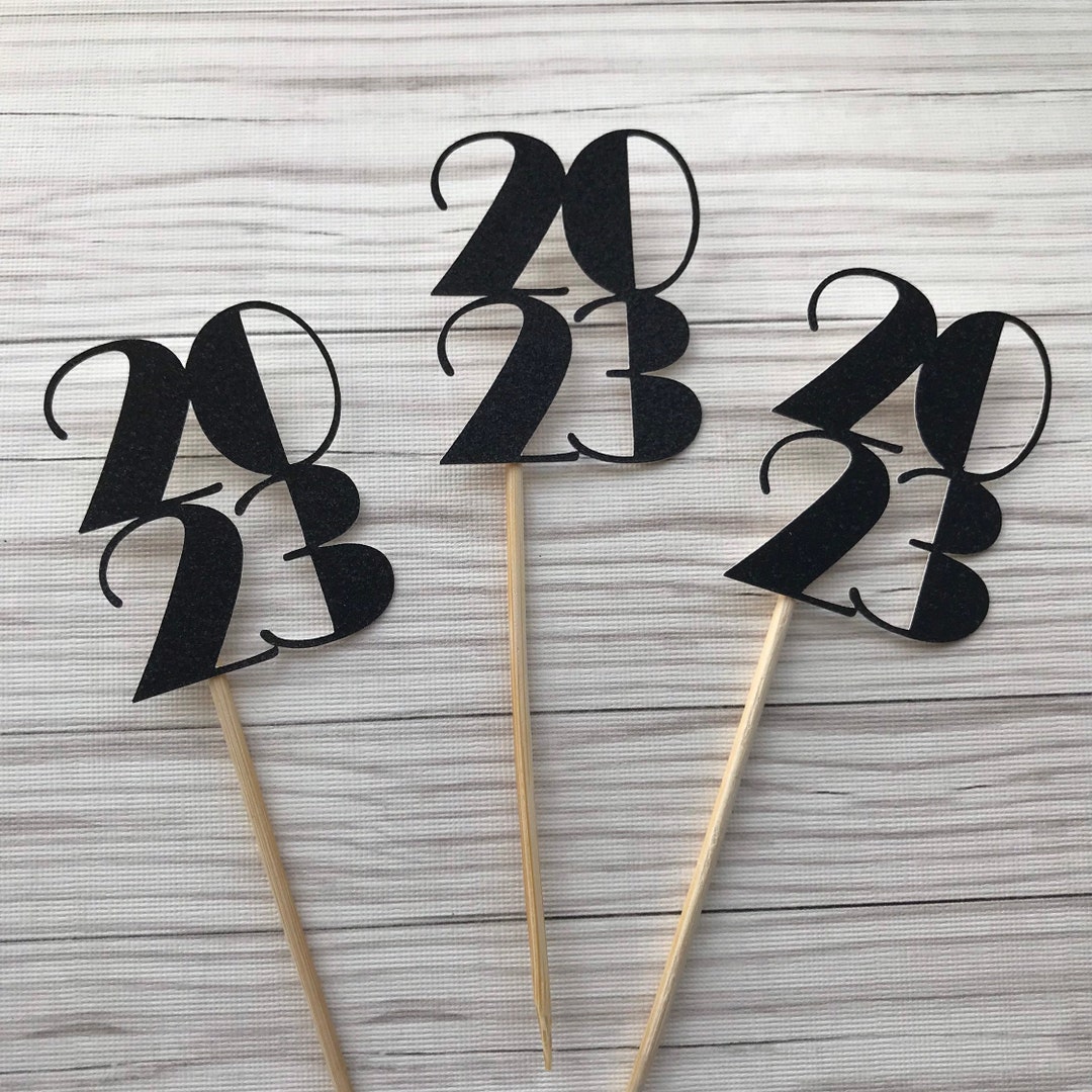 New Years Cupcake Toppers/new Years Eve/new Years Party - Etsy