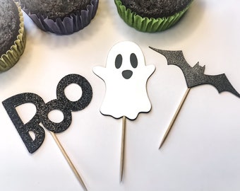 Halloween Cupcake Toppers 1st Birthday Halloween Birthday Personalized ...