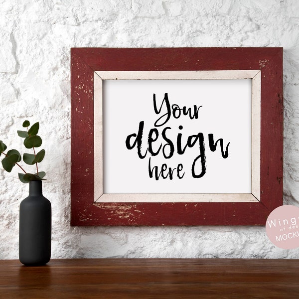 Maroon Picture Frame Template - Etsy