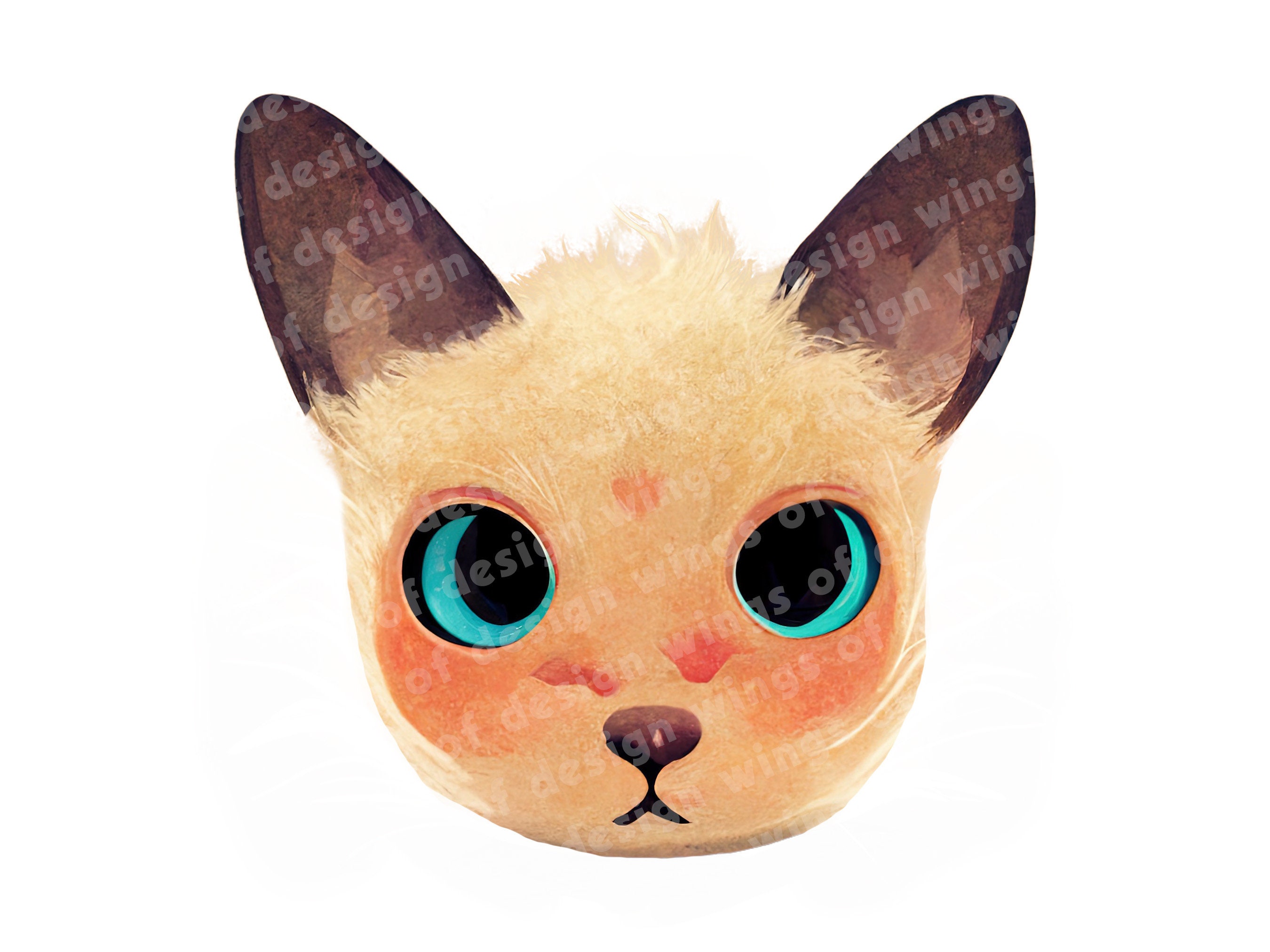 Cat Head Transparent Background