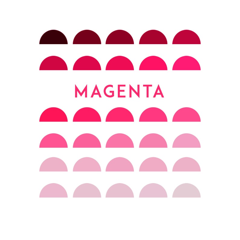 Magenta Procreate Swatch Color Palette 30 Magenta Color Tones - Etsy