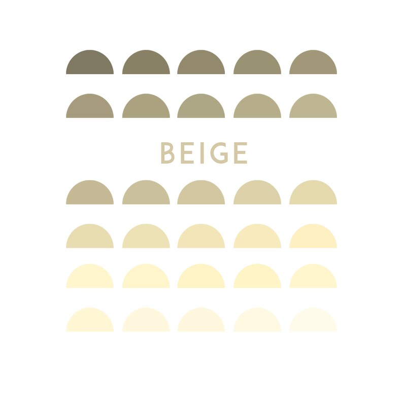 Beige Procreate Swatch Color Palette 30 Beige Color Tones - Etsy