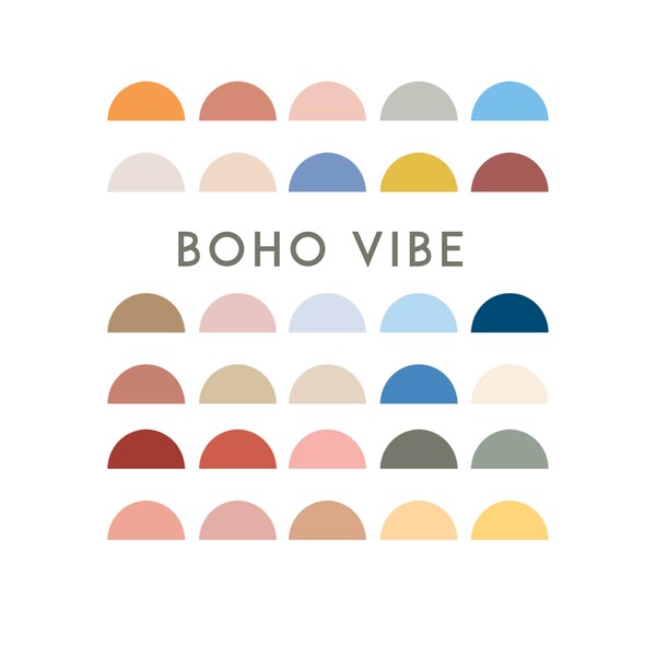 Boho Color Palette - Etsy