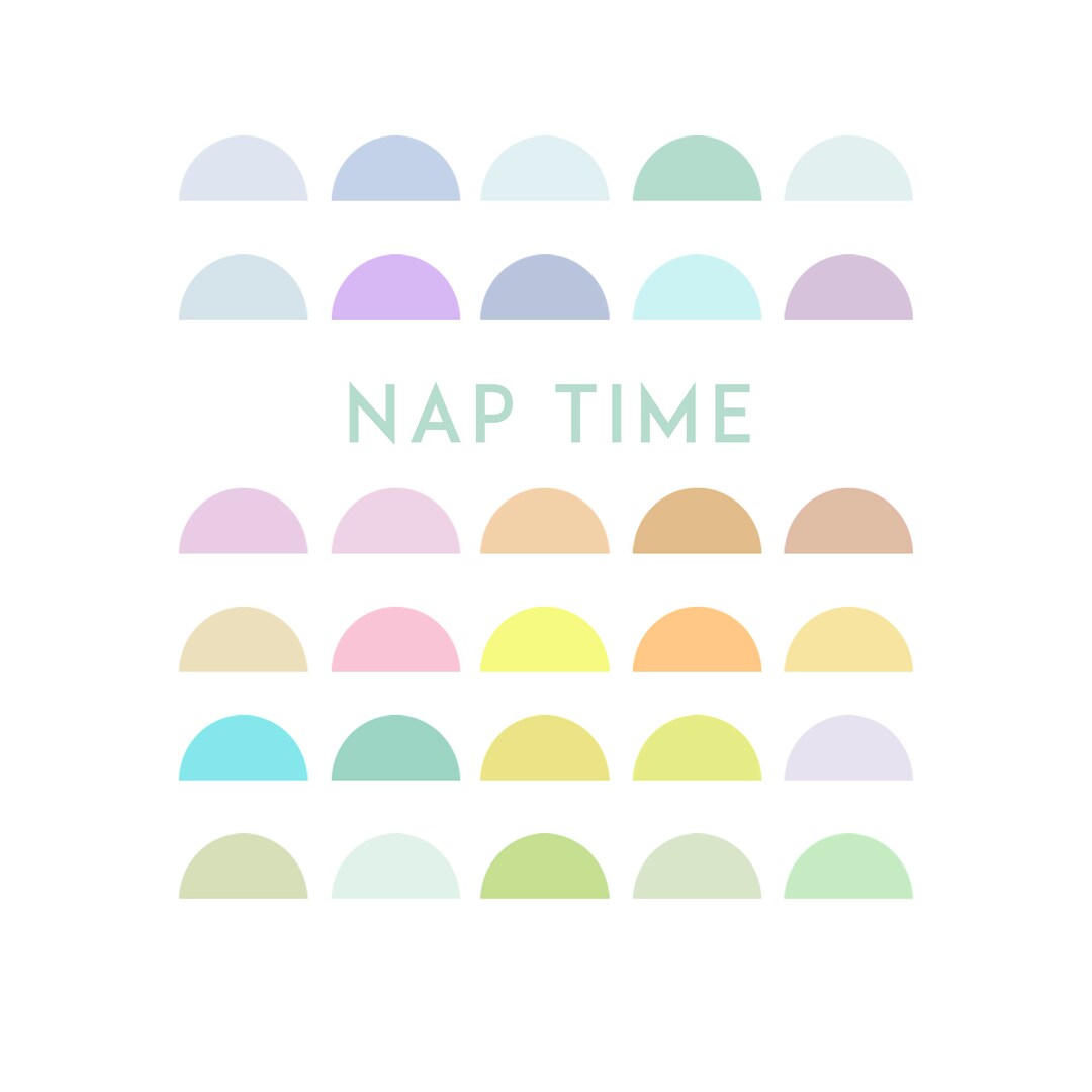 Nap Time Procreate Swatch Color Palette 30 Brightly - Etsy