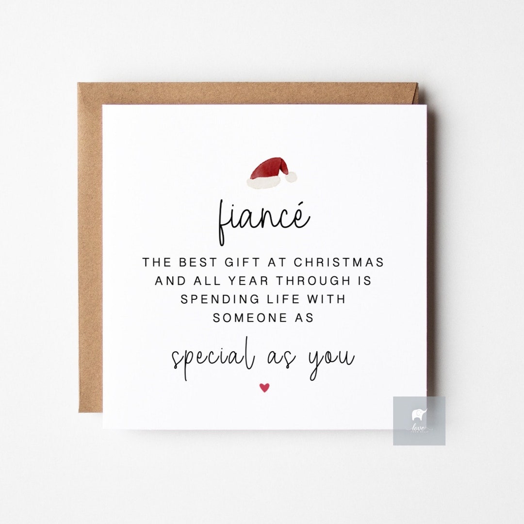 Special as You, Fiancé Christmas Card, Husband Wife to Be, Christmas ...