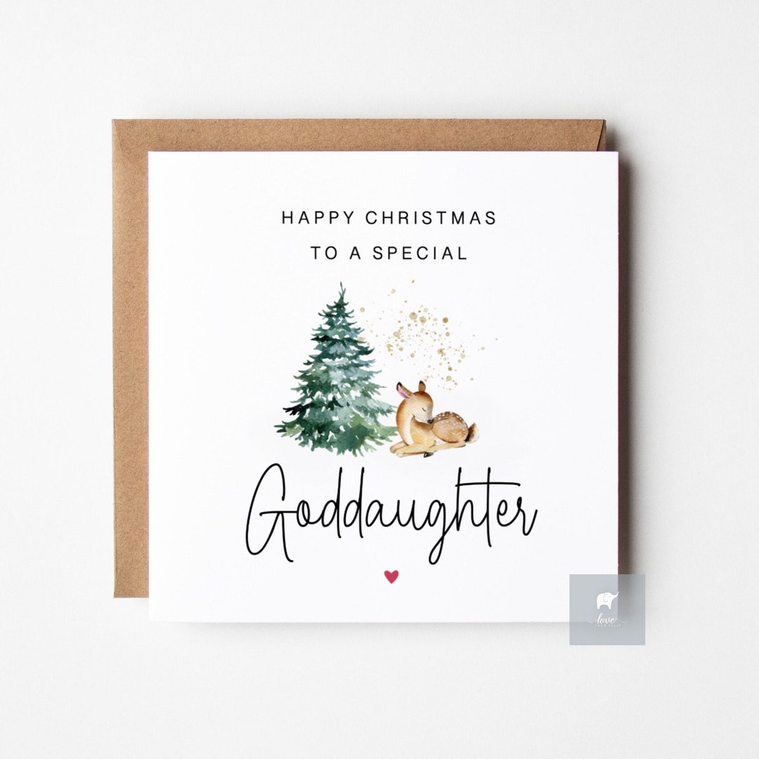 Happy Christmas to A Special Goddaughter, Special Goddaughter Christmas ...