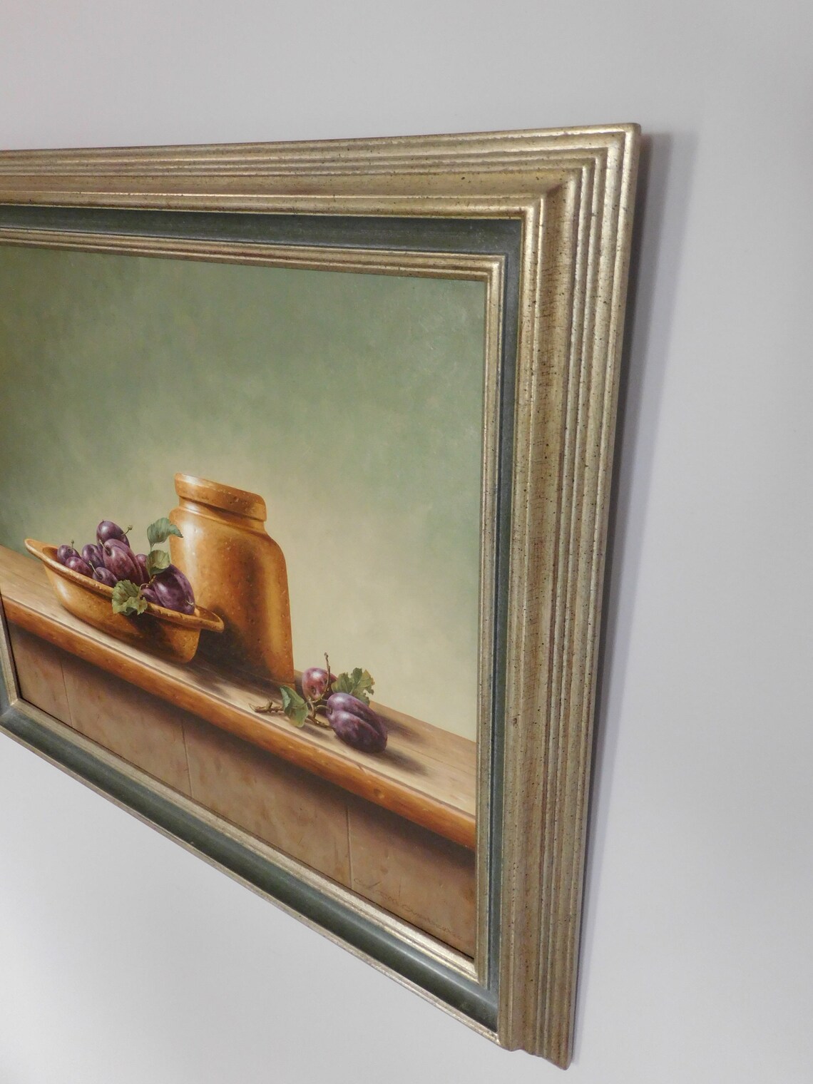 Original Dutch Oil Panting Still Life Ceramic Pot Bowl and - Etsy