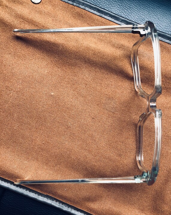 Incredible 1970s Large Square Eyeglasses (Acetate Vin… - Gem