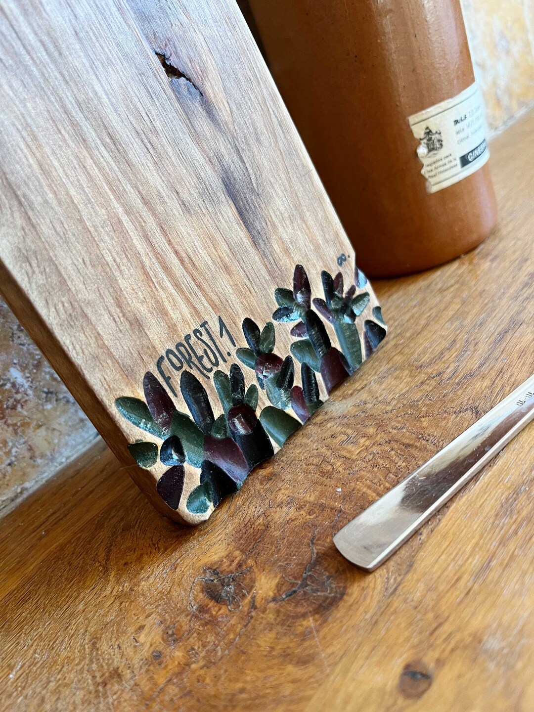 Apéro Board Cutting Board Design Forest.1 Unique Piece in Recycled Wood ...