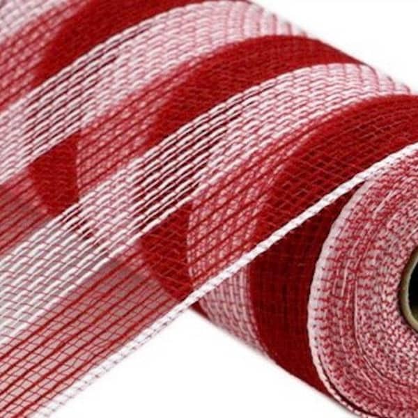 Red Mesh Wreath - Etsy