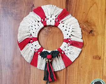 Macrame Christmas Wreath - Etsy