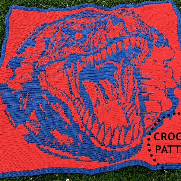 Crochet Dinosaur Blanket - Etsy