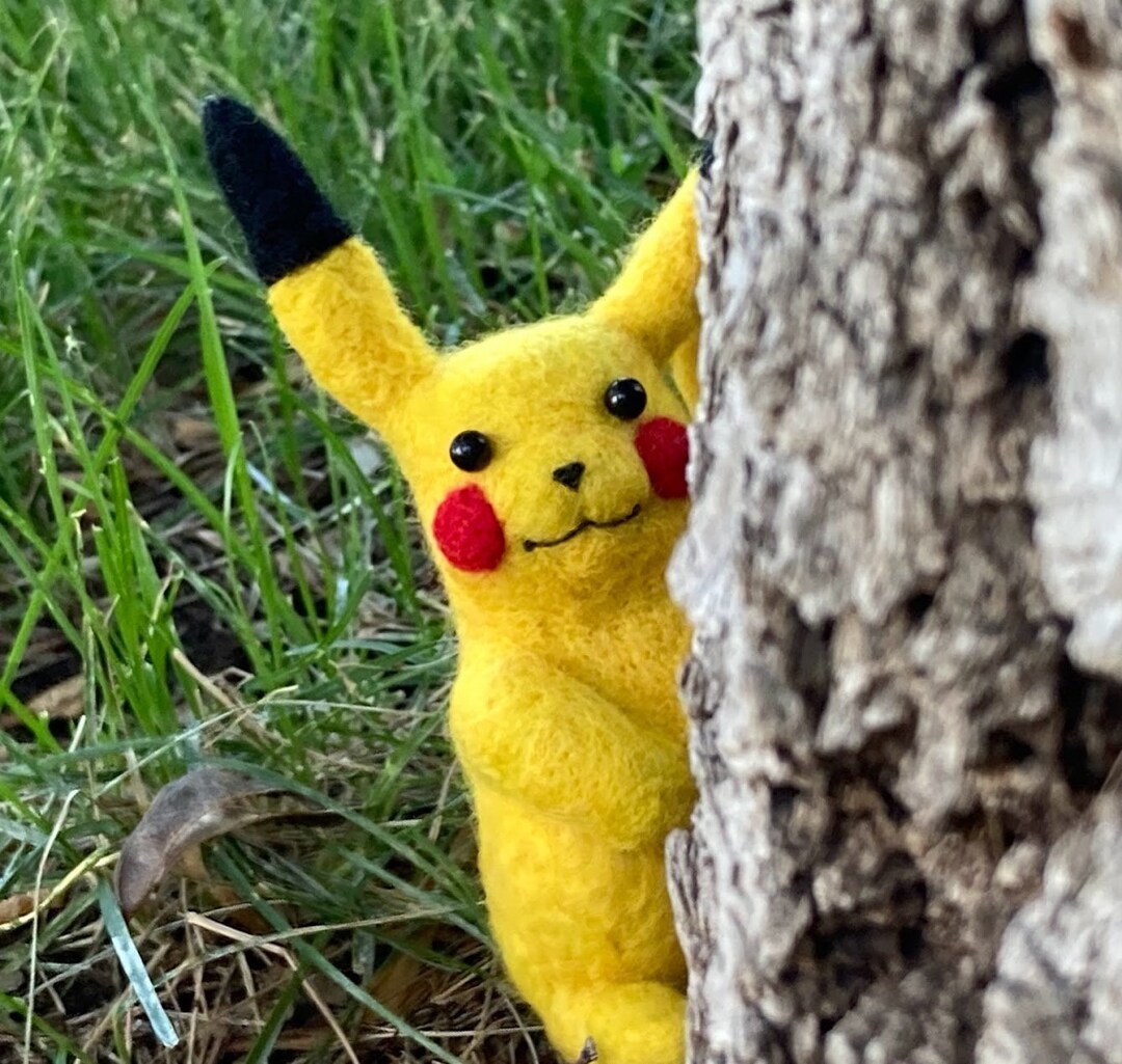 Cute Needle Felted Pokémon Pikachu - Etsy