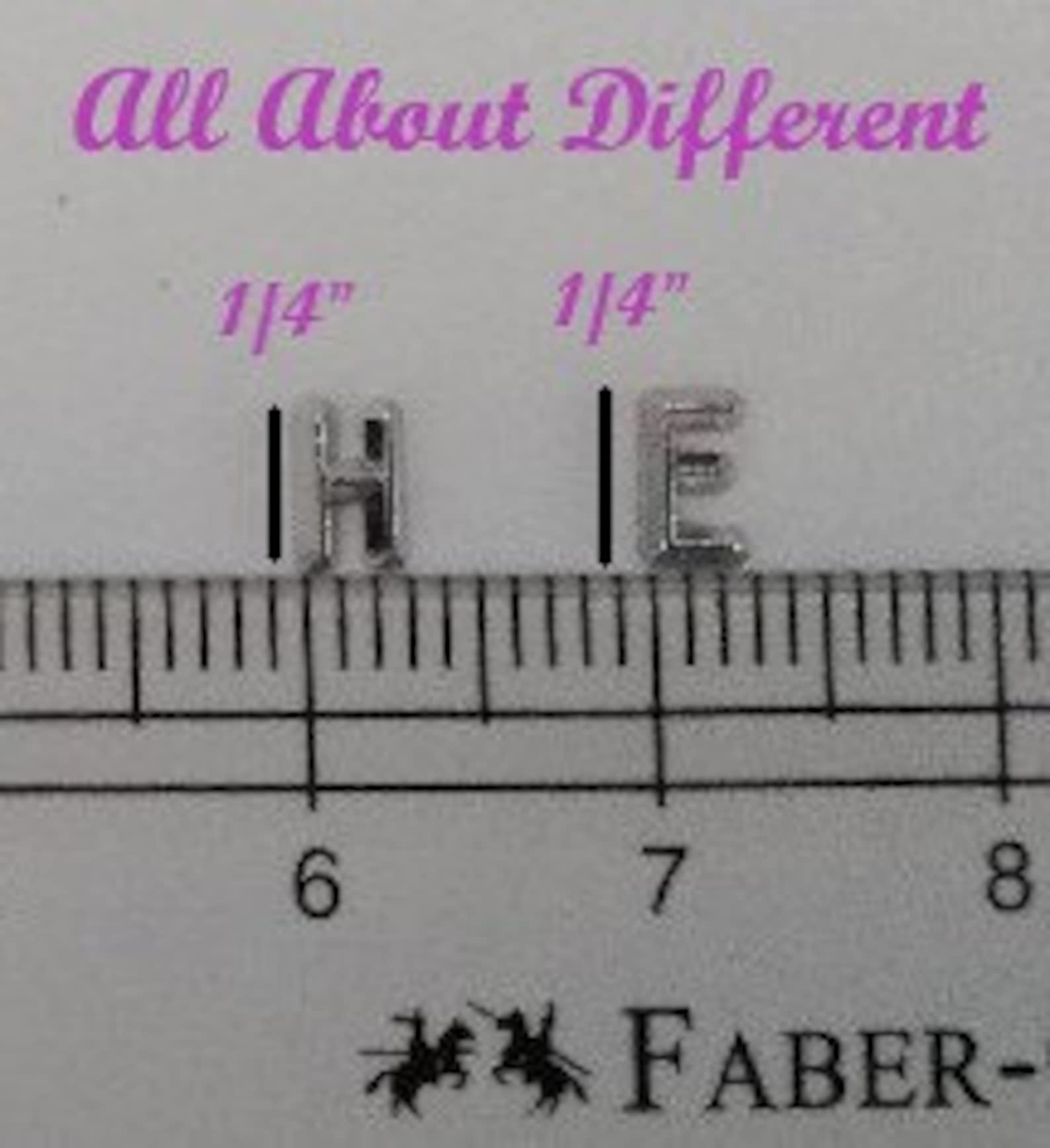 Set of 2 Lead Letters for X-ray Markers - Unmounted Flat Face Lead ...