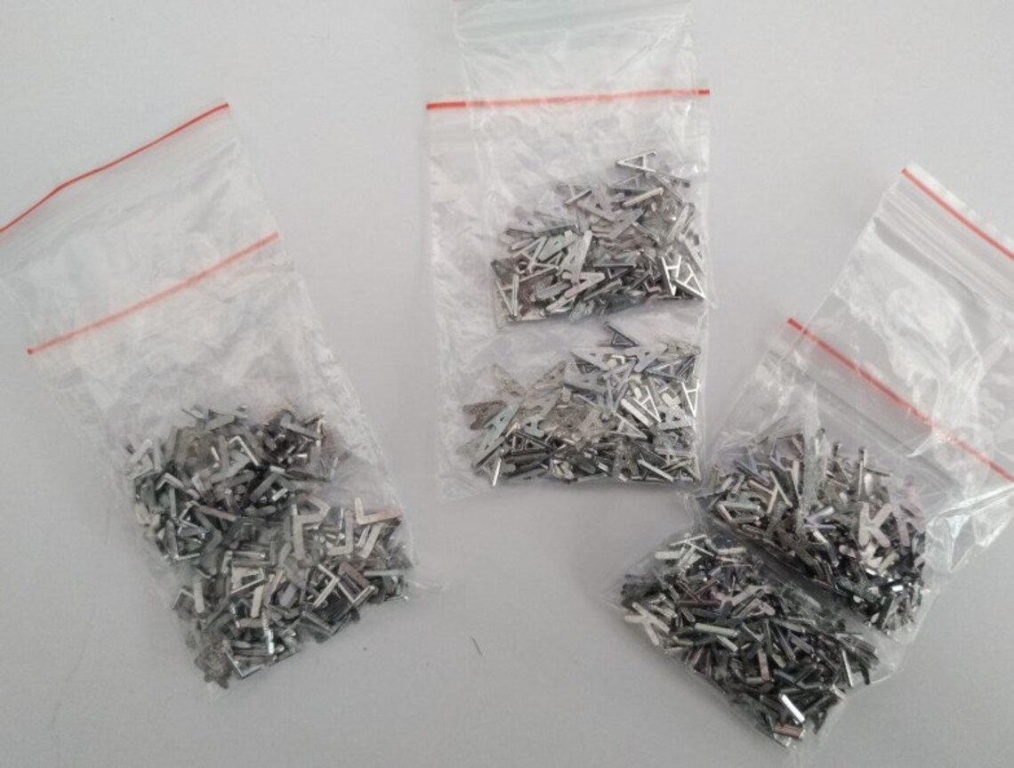 Set of 2 Lead Letters for X-ray Markers - Unmounted Flat Face Lead ...