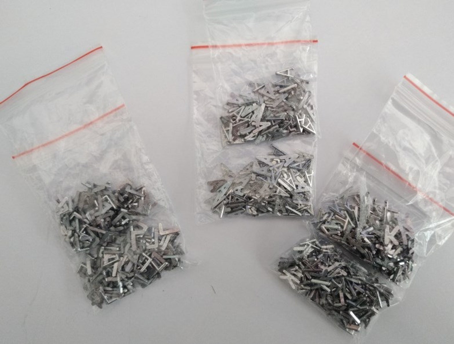 Set of 2 Lead Letters for X-ray Markers - Unmounted Flat Face - Small ...