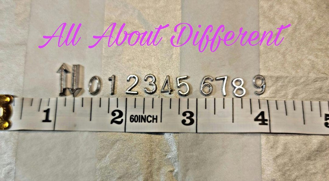 Set of 2 Lead Numbers for X-ray Markers Unmounted Flat Face | Etsy