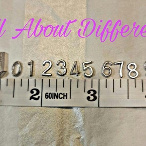 Set of 2 Lead Numbers for X-ray Markers - Unmounted Flat Face Lead ...