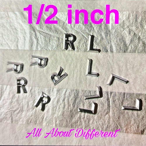 Set of 10 R and L Lead Letters for X-ray Markers Unmounted - Etsy