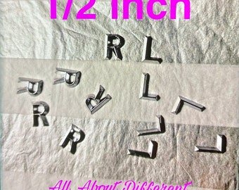 Set of 2 Lead Letters for X-ray Markers Unmounted Flat Face | Etsy