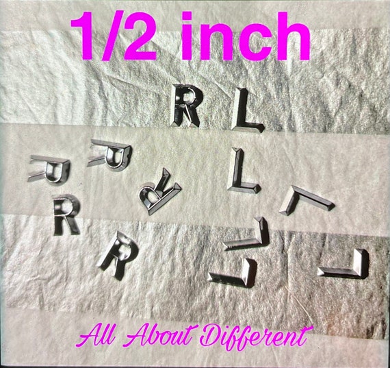 Set of 2 Lead Letters for X-ray Markers Unmounted Hair Line - Etsy