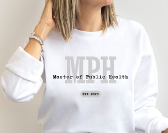 Custom Master of Public Health Shirt, Personalized MPH Graduate Shirt ...