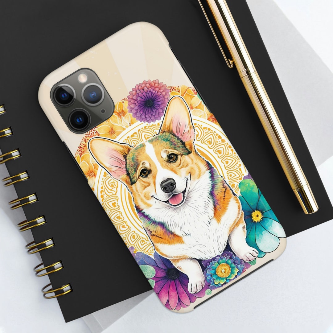 Corgi iPhone Case, Cute Funny Groovy Corgi Mama iPhone 14 Pro Max Mini ...