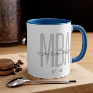 Personalized MBA Mug, Custom Graduation Gift for Business School ...
