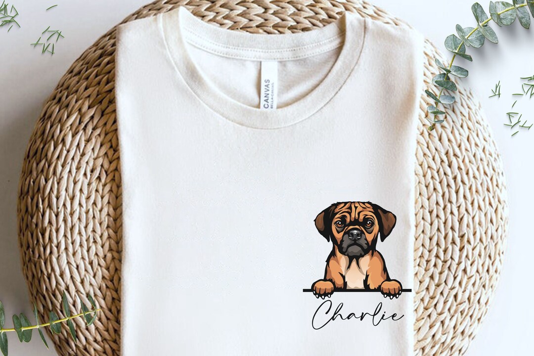 Personalized Puggle Shirt, Custom Puggle Mom Shirt, Puggle Mama Tshirt ...