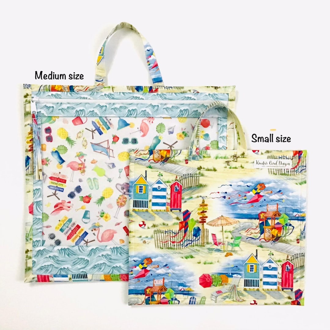 Clear Vinyl Project Bag - Summer Fun - Etsy