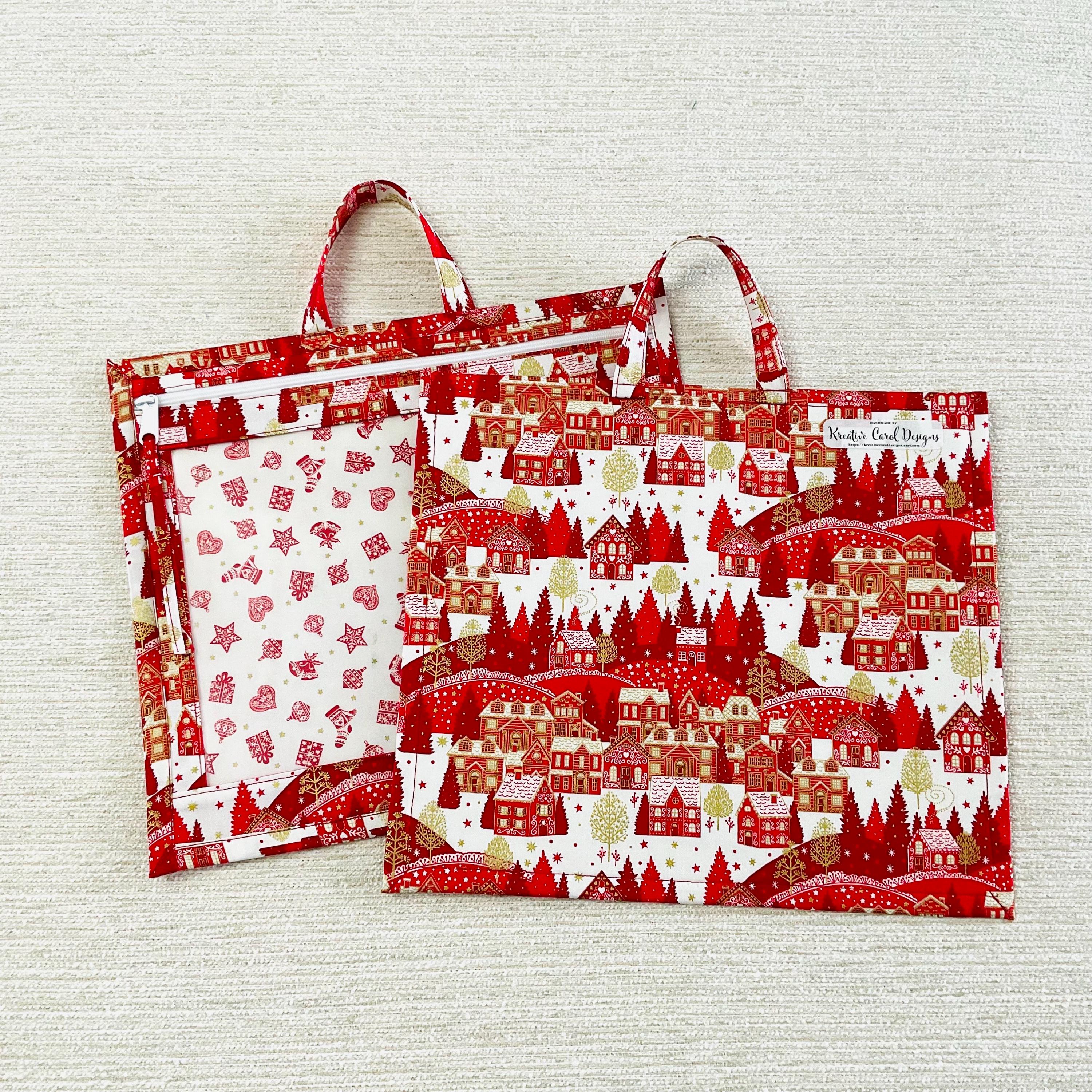 Clear Vinyl Project Bag - Scandi Scenic Christmas-winter - Etsy