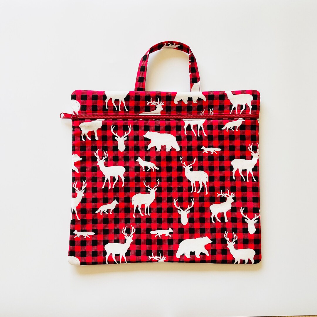 Warm Winter Wishes Small Size Project Bag Approximately 12x13 1/2 no ...
