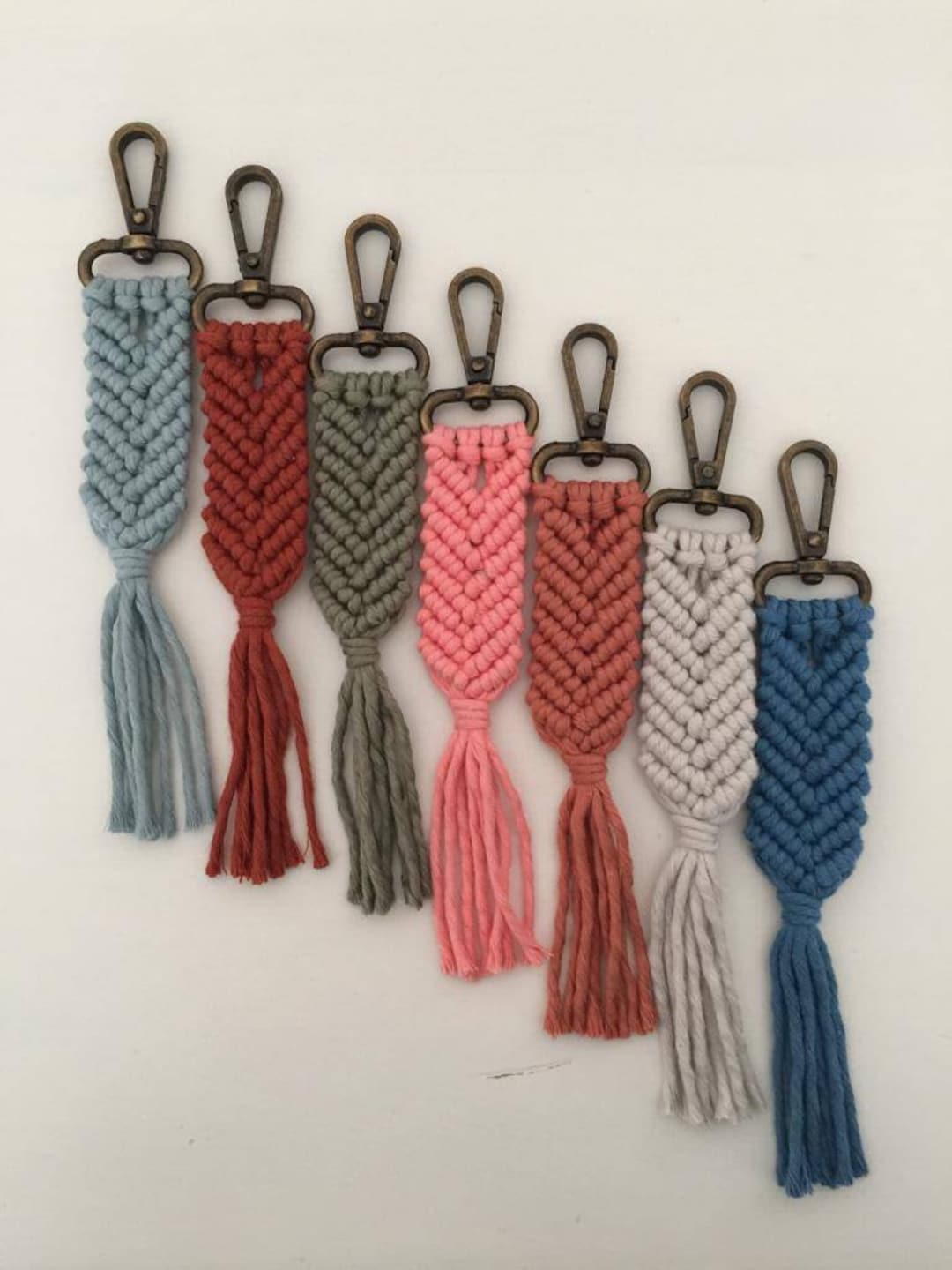 Macrame Keychain, Wedding Favors, Bridesmaid Gift, Bridal Shower,baby ...
