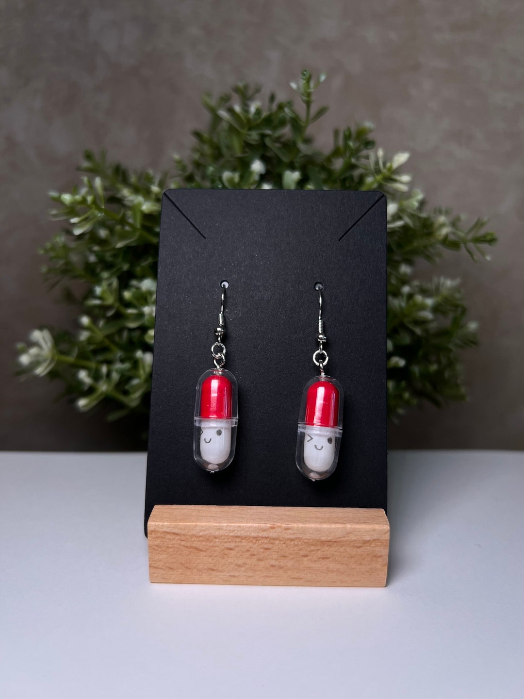 Medication Pill Earrings - Rainbow Dangle Prescription Hollow Jewelry ...