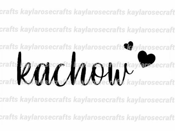 Kachow Vinyl Sticker/decal - Etsy