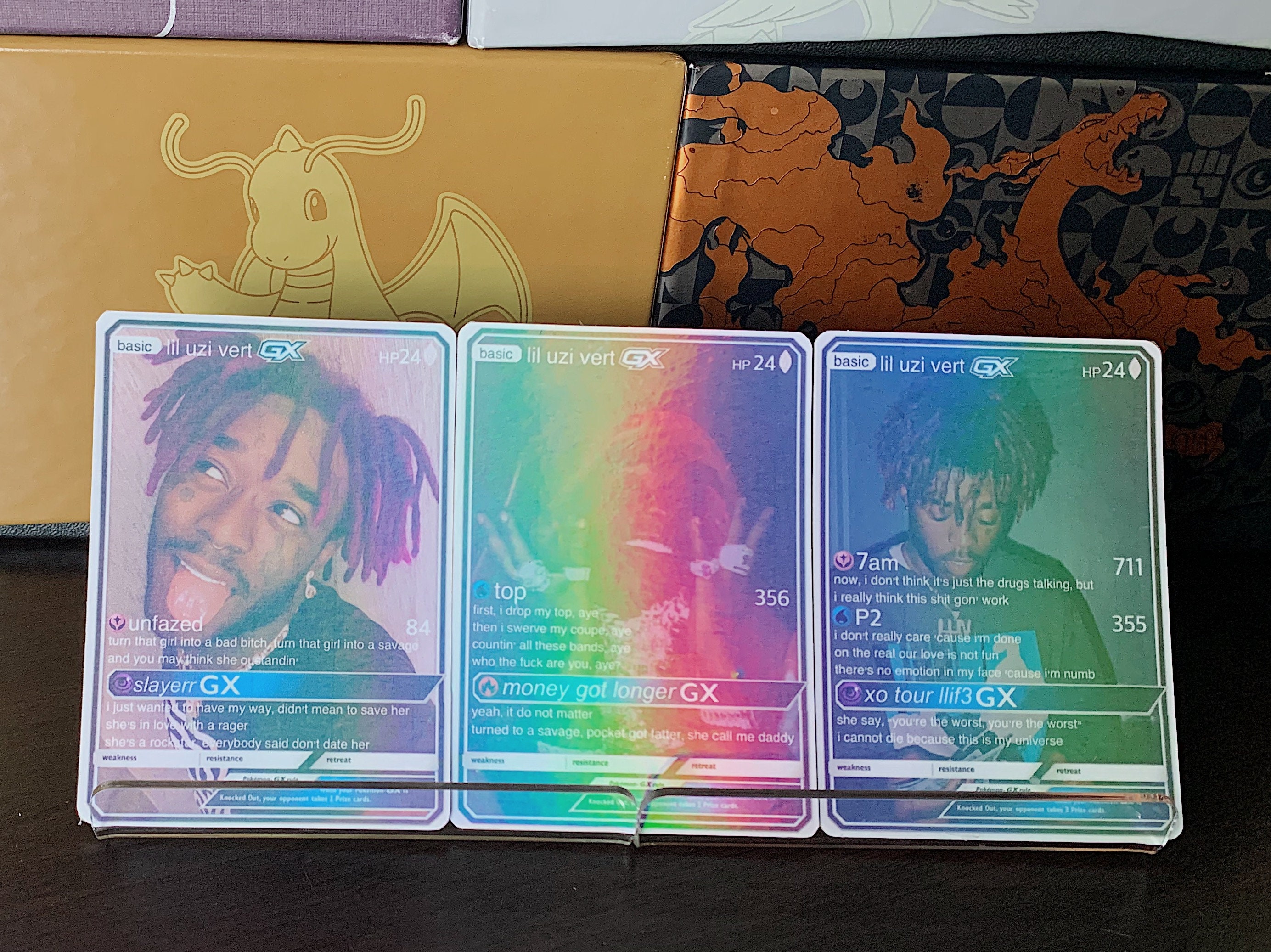 Lil Uzi Vert Custom Holographic Pokémon GX Cards - Etsy